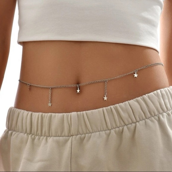 Urban Outfitters | Jewelry | New Minimalist Shooting Star Silver Body ...